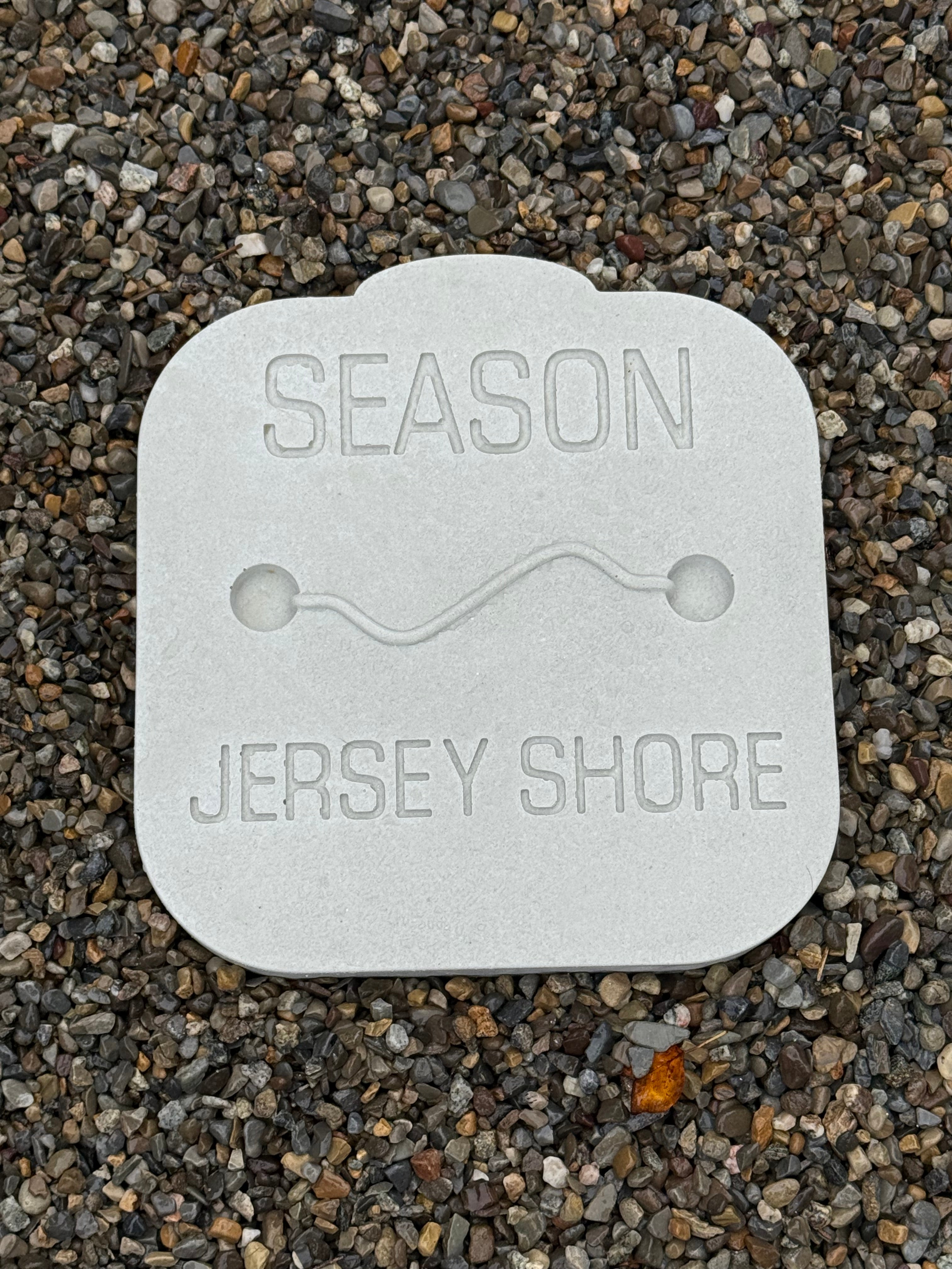 Jersey Shore Beach Badge Stepping Stone – Syby Designs LLC